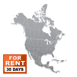 Rental Map for USA & Canada - 1 month subscription 2014.03